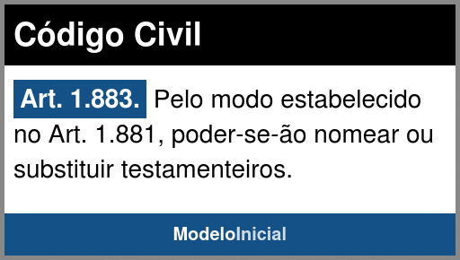 Artigo 1.883 - Código Civil / 2002