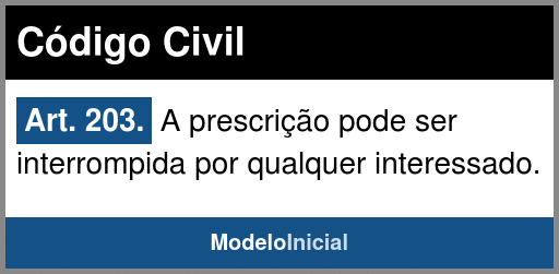 Artigo 203 - Código Civil / 2002