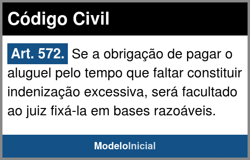 Artigo 572 - Código Civil / 2002