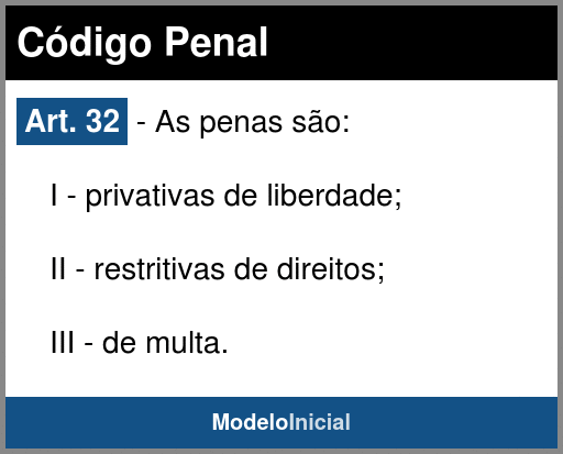 Artigo 32 - Código Penal / 1940