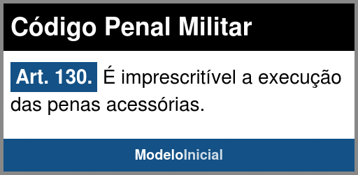 Artigo 130 - CPM / 1969