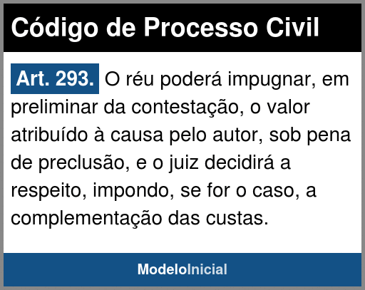 Artigo 293 - CPC / 2015