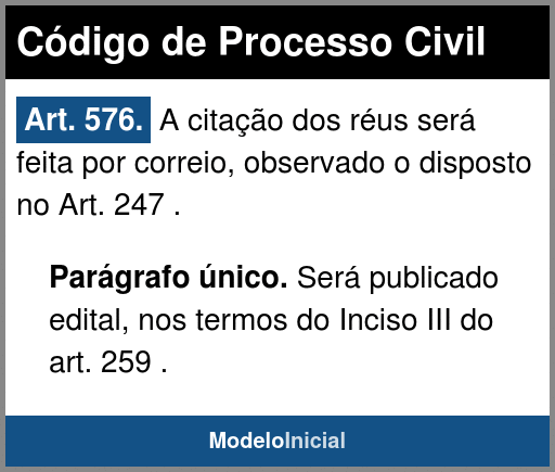 Artigo 576 - CPC / 2015