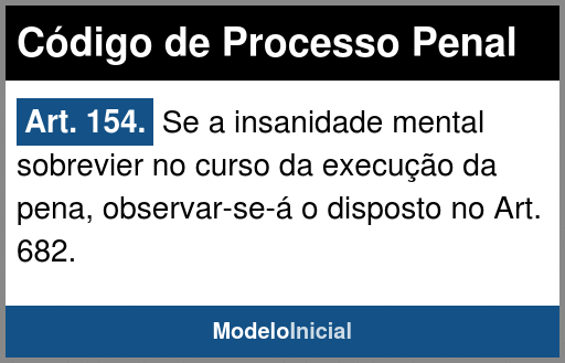 Artigo 154 - CPP / 1941