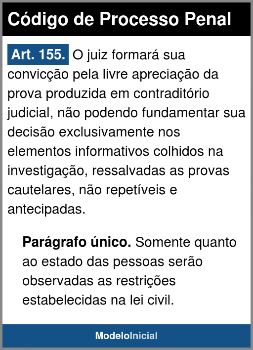 Artigo 155 Cpp 1941