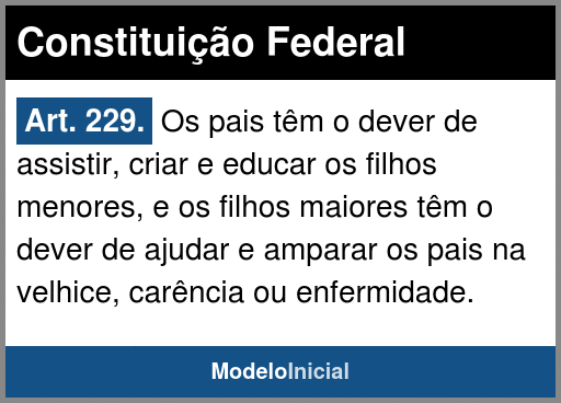 Artigo 229 - Constituição Federal / 1988