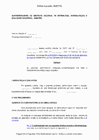 Modelo Defesa autuação INMETRO
