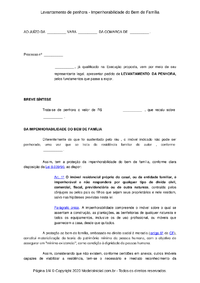 Impenhorabilidade de bens de família